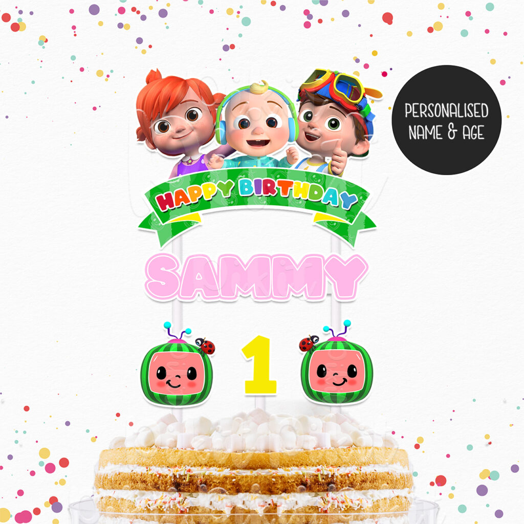 COCOMELON Cake Topper – Pikit Kids
