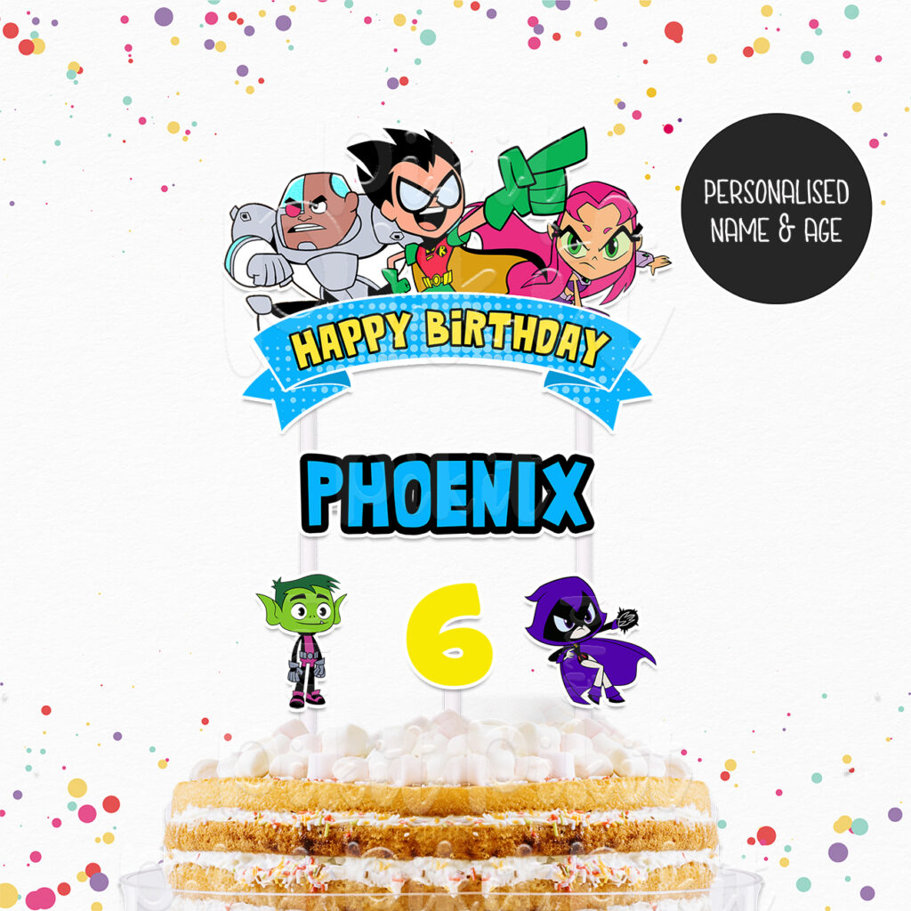 TEEN TITANS Cake Topper – Pikit Kids