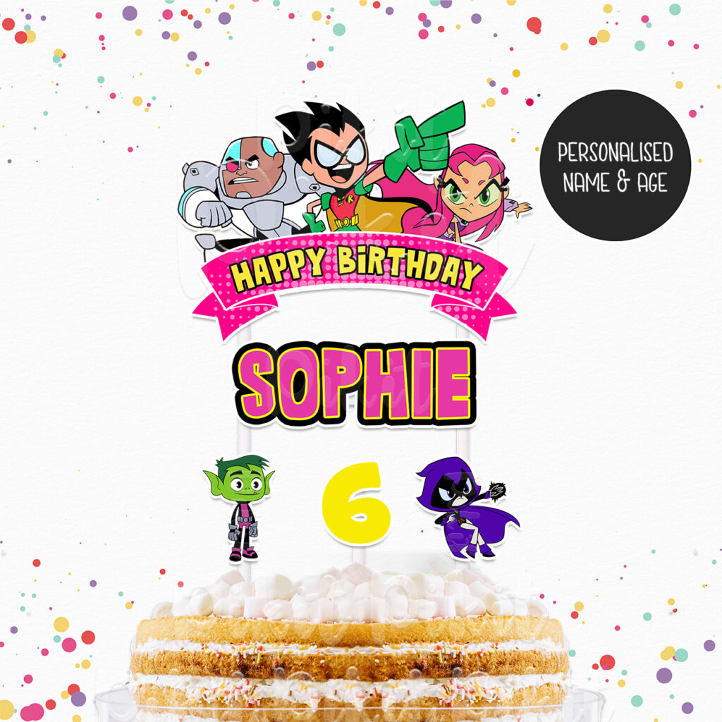 TEEN TITANS Cake Topper – Pikit Kids