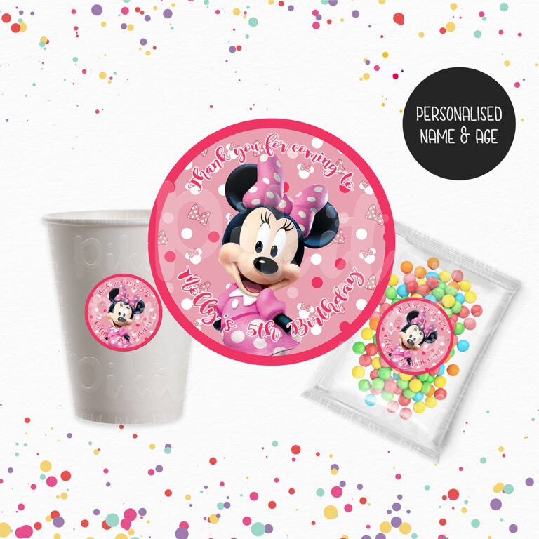 MINNIE MOUSE Round Stickers (60mm) – Pikit Kids